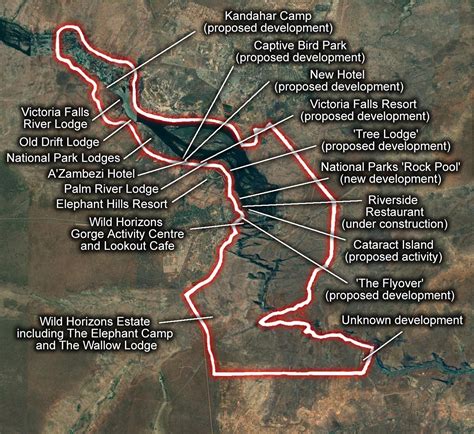 Victoria Falls World Map