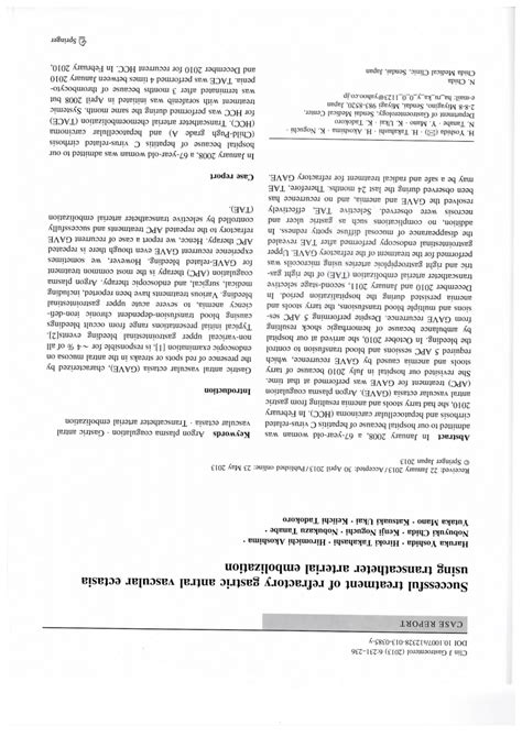 Pdf Successful Treatment Of Refractory Gastric Antral Vascular