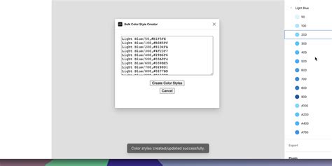 Bulk Color Style Creator Figma