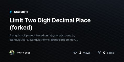 limit two digit decimal place forked stackblitz