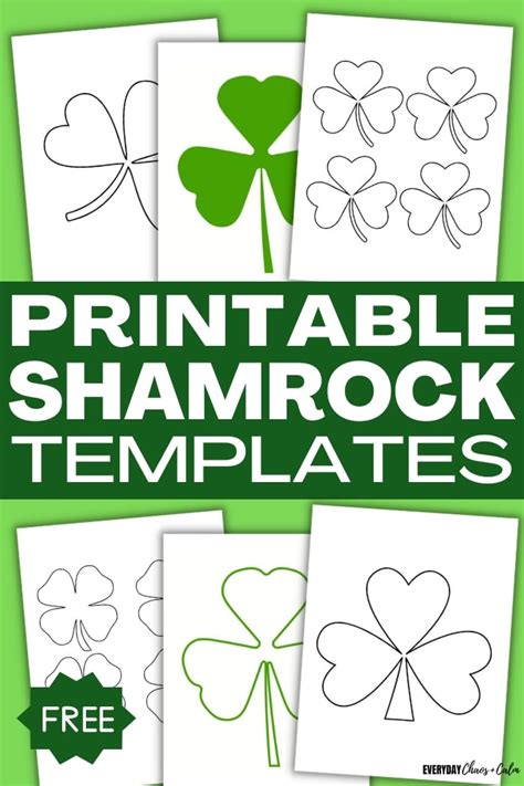 Green Shamrock Template