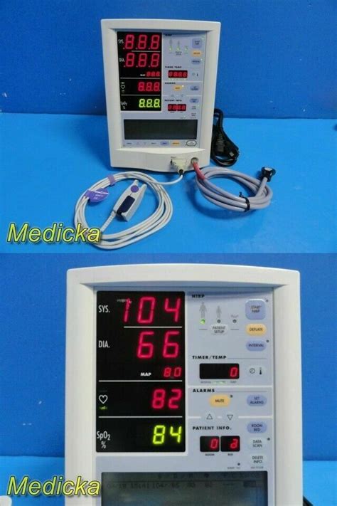 Used Datascope Accutorr Plus W Masimo Spo2 Sensor And Nbp Hose