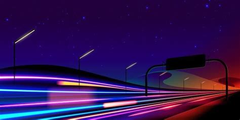 Abstract Light Trail Background