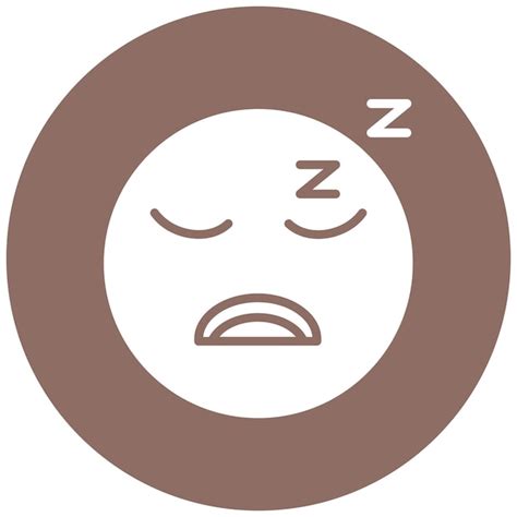 Premium Vector Sleepy Face Vector Illustration Style
