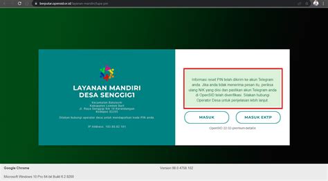Premium Bugerror Nik Tidak Terdaftar Di Layanan Mandiri Muncul Notif Berhasil Kirim Pin Ke