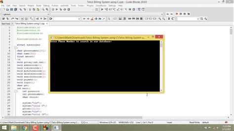 telco billing system using c youtube