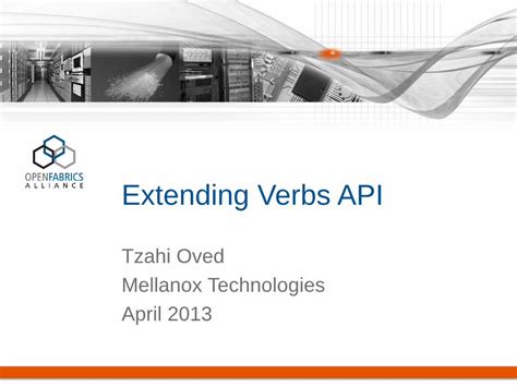 Pdf Extending Verbs Api Openfabrics · Pdf Fileintroduction • Verbs
