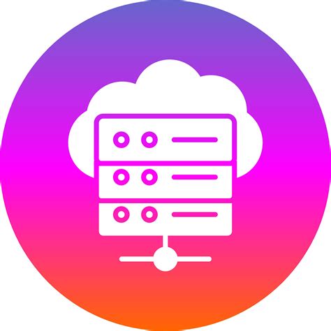 Cloud Database Glyph Gradient Circle Icon Design 43564049 Vector Art At Vecteezy