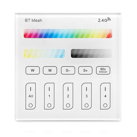 Buy Bluetooth Mesh Smart Touch Panel Remote Controller FVTLED Wireless Wall Ed G RF Zone
