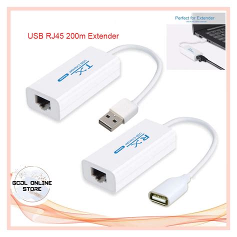 200m Usb Rj45 Extender Over Ethernet Cat5e6 Cable Usb20 Extension