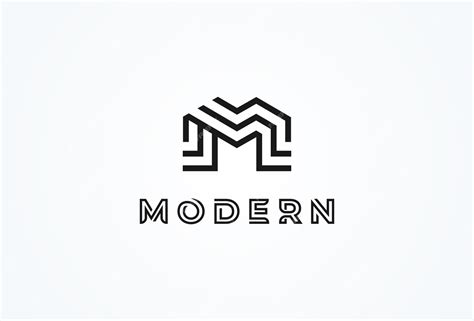 Premium Vector Initial Letter M Logo Modern Letter M With Multiline