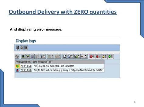 Outbound Delivery Creation Without Zero Quantity Sap Community