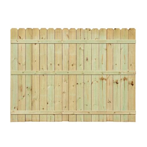 Dog Eared Wood Fencing The Home Depot