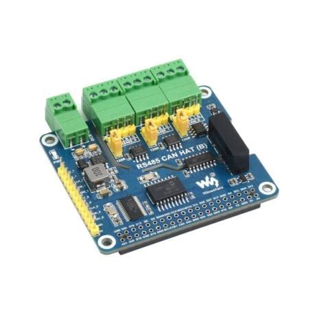 Waveshare Isolated RS485 CAN HAT B For Raspberry Pi 2 Ch RS485 And 1 Ch CAN Multi Protections