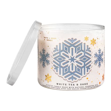 Bath And Body Works White Tea And Sage Scented Candle 411g