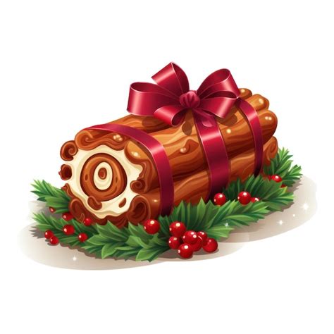 Premium Ai Image Yule Log