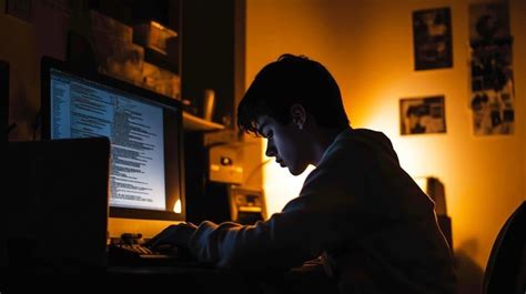 Free Nighttime Coding Session Image Download At Stockcake