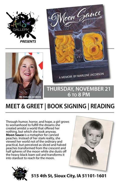 Author Marlene Jacobson Book Signing And Meet And Greet Downtown