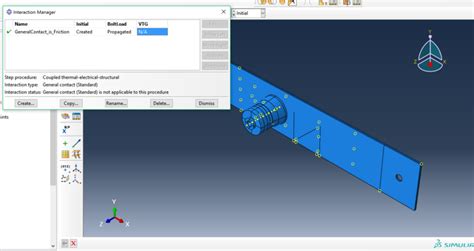 Abaqus General Contact And Coupled Thermal Electrical Structural Step