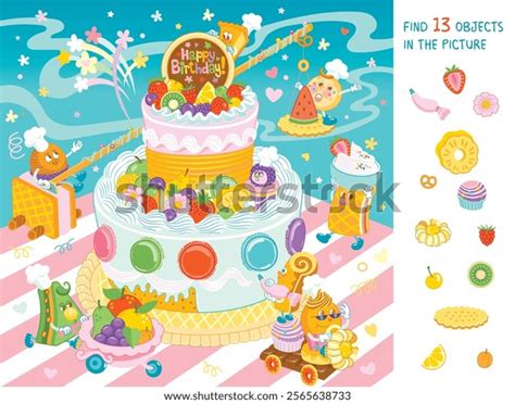 Find 13 Objects Picture Hidden Object Stock Vector Royalty Free 2565638733 Shutterstock