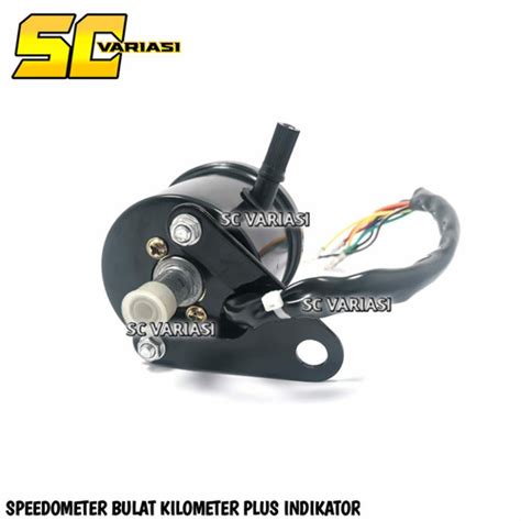Jual Spidometer Speedometer Spido Kilometer LED Bulat Universal Semua Motor Plus Indikator Sein