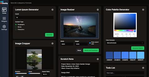 Dashy All In One Project And Information Organizer