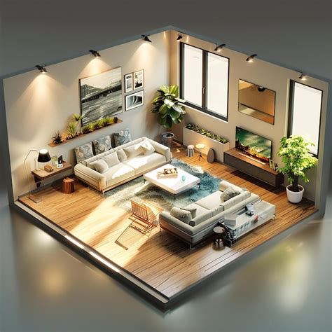 3d Room Premium Ai Generated Image