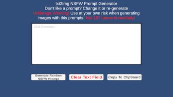 TXT 2 IMG NSFW Prompt Generator By Split Peaches