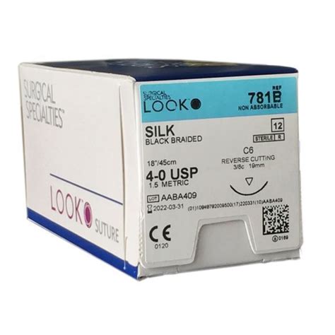 Silk Sutures 40 C6 19mm Medical Dental Solutions