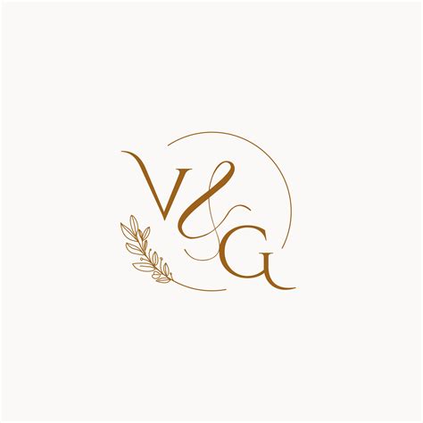 Vg Initial Wedding Monogram Logo 10255345 Vector Art At Vecteezy