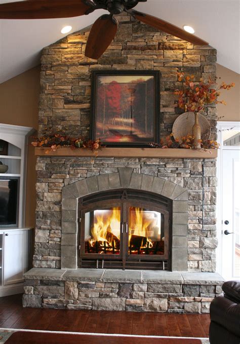 Modern Wood Burning Fireplace