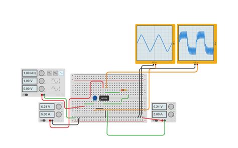 Circuit Design Differentiator Amplifier Tinkercad