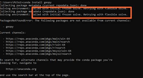 python中 用conda 命令 安装第三方包出错的 解决方案 一支会记忆的笔 博客园