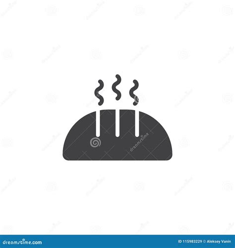 Icono Caliente Del Vector Del Pan Del Pan Ilustración Del Vector