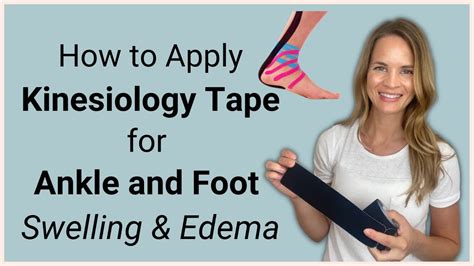 How To Apply Kinesio Tape To An Ankle And Foot For Swelling YouTube