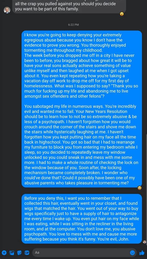 This Abuser Adopted Dad Honestly Thinks Me Calling Him Out For Being