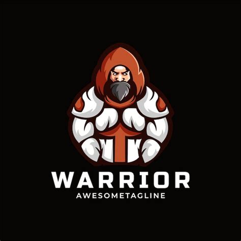 Premium Vector Warrior Mascot Logo Design