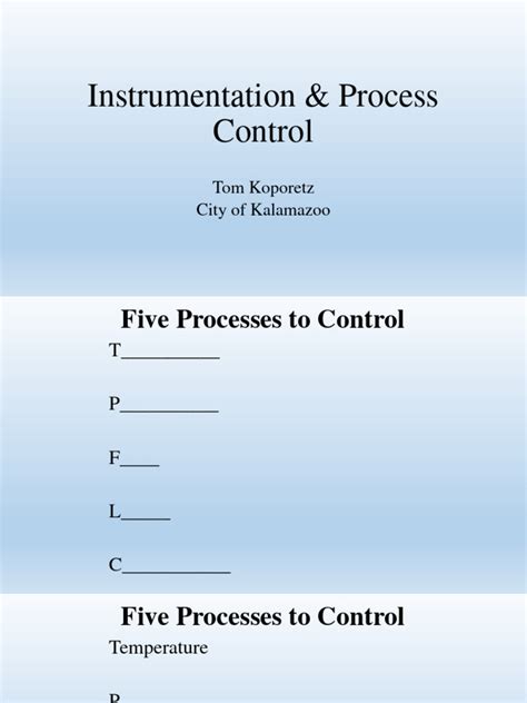 Instrumentation Andprocess Control Download Free Pdf Pressure