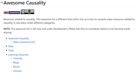 Github Napsternxgawesome Causality Resources Related To Causality