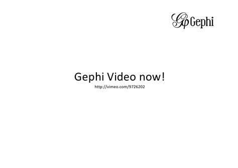Gephi Exploratory Networks Analysis Software