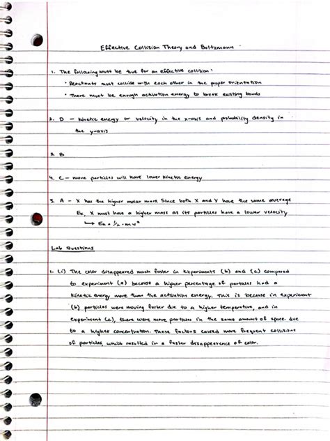 Effective Collision Theory Pdf