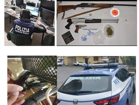 Droga E Armi Nel Quartiere Acquabona Tre Arresti Della Polizia