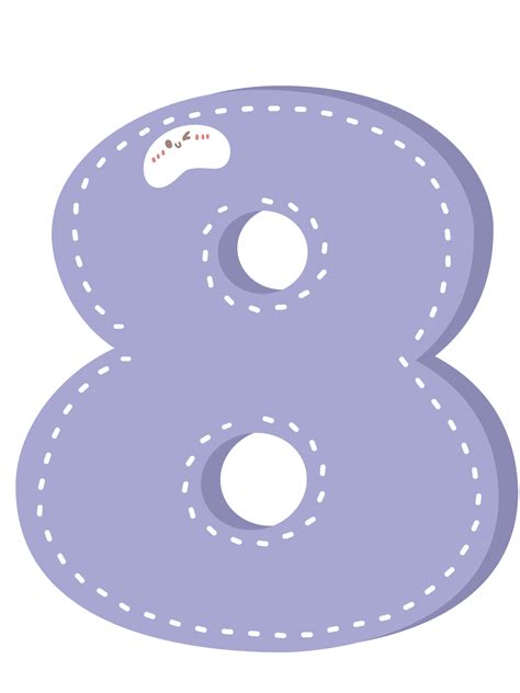 Cute Number Pastel Color 45762814 Png