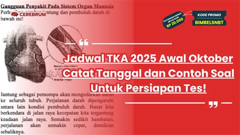 Jadwal Tka 2025 Awal Oktober Catat Tanggal Dan Contoh Soal Untuk