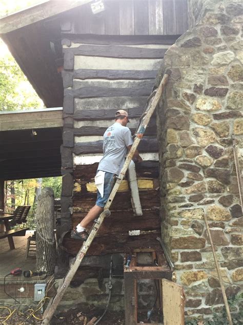 Log Cabin Chinking Log Home Maintenance And Log Home Repair Log