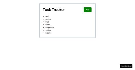 Task Tracker Codesandbox