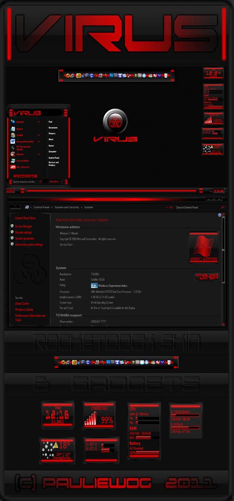 Virus Windiws 7 Visual Style By Pauliewog260 On Deviantart