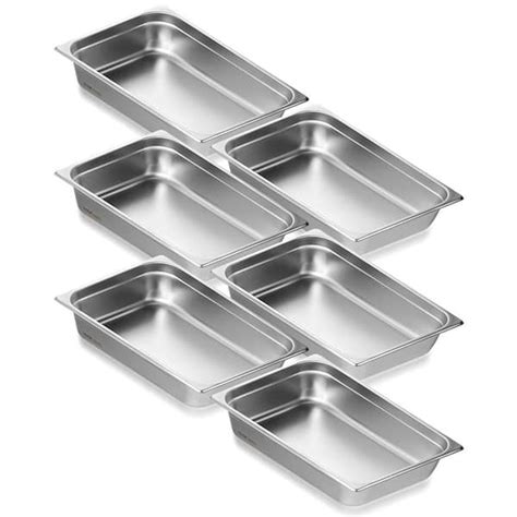 Vevor 147 Qt Hotel Pans Full Size Anti Jam Steam Pan 08 Mm Thick