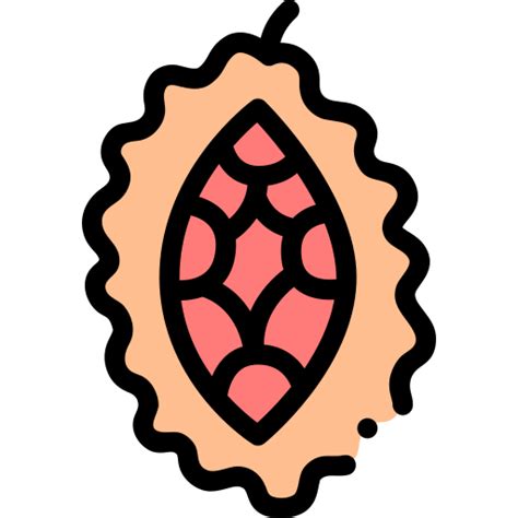 Momordica Detailed Rounded Lineal Color Icon