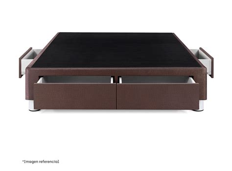 Ripley Box Tarima ParaÍso Cajones 2 Plazas Chocolate